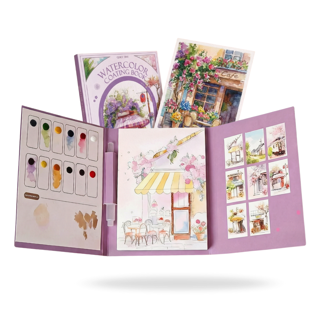 Creative Stress Relief Kit - Anti-Stress Coloring Book | Breathly